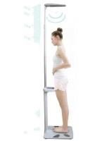 China Digital Medical Body Fat Analyzer BMI Ultrasonic Weighing Height Scale 200kg Capacity LCD Display for sale