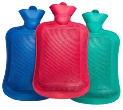 China Wholesale 500ml 1000ml Natural Rubber Hot Water Bottle with Cover Medical Grade for sale