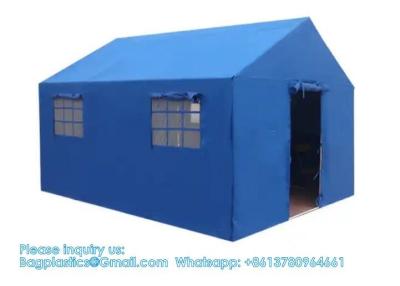 China Wholesale 12x12m Cotton Canvas Tent with Steel Pipe Frame for Outdoor Camping for sale