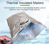China Portable Slider Insulated Cooler Bag 30x40cm Aluminum Foil Thermal Food Bag 25mm Thickness for sale
