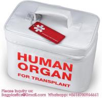 China Insulated Biohazard Specimen Transport Bag 9x5.5x7 Inch 600D Polyester Cooler for sale