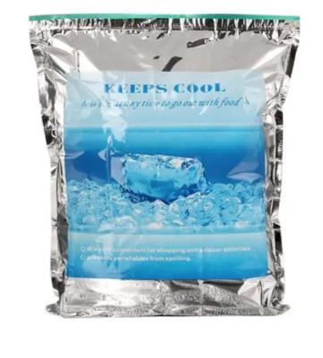 China Aluminum Foil Insulated Thermal Bag 30x35cm Vaccine Cooler Bag with Ziplock for sale