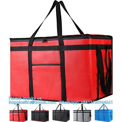 China XXL Insulated Cooler Bag 20x13x10 Inch Reusable Grocery Shopping Tote Keeps Food Hot Cold Collapsible for sale