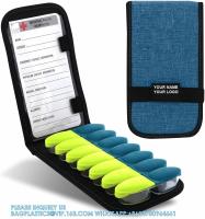 China Magnetic Folding Pill Organizer 14 Slots Turquoise OTC Medicine Supplement Case for sale