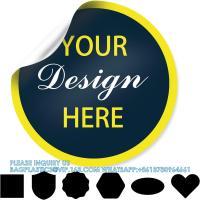 China Custom Vinyl Stickers for Business Logo Personalized Labels 1 to 12 Inch Waterproof Matte Gloss 60-1000 Qty for sale