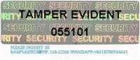China Red Tamper Evident Security Void Stickers 1x3.35 Inches with Serial Numbers 100 Pack for sale