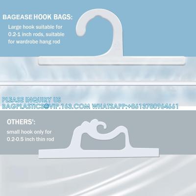 China Clear Plastic Hanging Storage Bags 10x12.5 Inch 24 Pack Large Hook Zipper Lock for sale