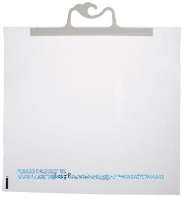 China Clear Plastic Hanging Storage Bags 10-Pack 12x9 Inch Heavy Duty Reusable for Classroom Library Pharmacy for sale