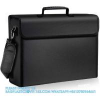 China Silicone Coated Fiberglass Fireproof Document Bag 43x30.5x12.7cm 10kg Capacity Lockable for sale