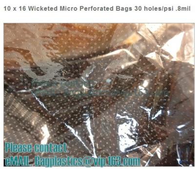 China Micro-Perforated Polypropylene Bread Bag 100x200mm with Twist Ties for Bakery Packaging for sale