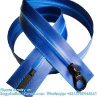 China TPU Coated #8 Airtight Waterproof Nylon Zipper 30 Kpa Heavy Duty Custom Length for sale