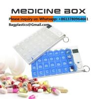China 7 Day Pill Organizer with 4 Alarms 14 Large Compartments Moisture Proof Travel Pill Box AM PM for sale