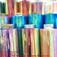 China TPU Glitter Transparent Film 0.7mm 137cm Width for Bags Shoes Decoration for sale
