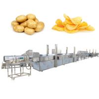 China Electric Electromagnetism Gas Heating Complete Food Industry Chips Making Machine for sale