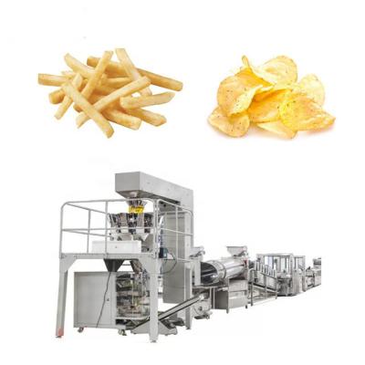 China High Productivity Ful Automatic Frozen French Fries Chips Manufacturing Machine for sale