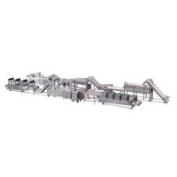 China Potato Chips Making Machine Price potatoes chipping lined fried chickens machine line for sale