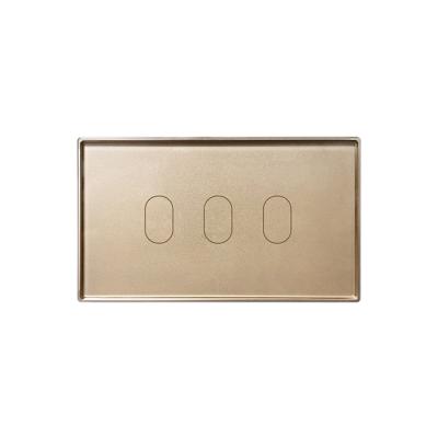 China App Control+Voice command us tuya standard new 3 band wireless smart wifi lamp switch power touch tuya smart switch for sale