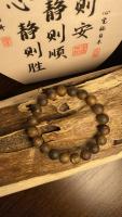 China Cambodian Agarwood 8mm Round Beads Bracelet - 90% Sinking Grade, 22 Pieces Natural Qinan Wood for sale