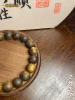 China Brunei Agarwood Barrel Beads 8mm x 26 Pieces - Natural Qinan Wood Bracelet with Custom Sizing Options for sale
