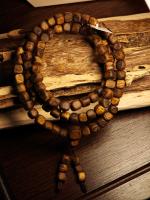 China Agarwood Barrel Beads 8mm x 26 Pieces Natural Qinan Wood Bracelet with Custom Sizes 4-20mm for Collection and Gifts for sale