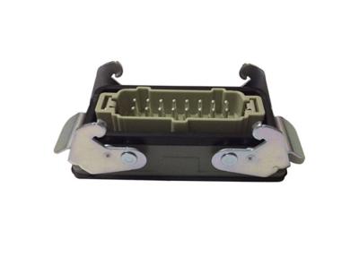 China Standard hot runner connector 16 pin box 2 lever housing HE-016-M&H16B-HB-2L&H16B-AG,Industrial heavy duty connnector for sale