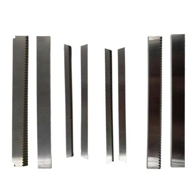 China Flow Wrapping Anvils Zig Zag Cut Off  Blade , Industrial Cutting Blades For Packing Machine for sale