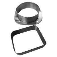 China SUS420J2 Industrial Knife Blades for Sealing Machinery Punching Cut Cup Films 150mm for sale