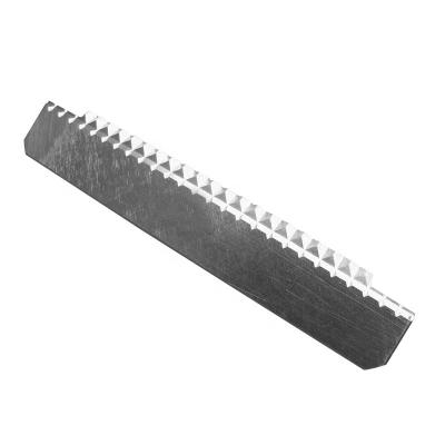 China Food Industry HRC55 HSS Serrated Zig Zag Knives 200mm for Packaging Cutting for sale