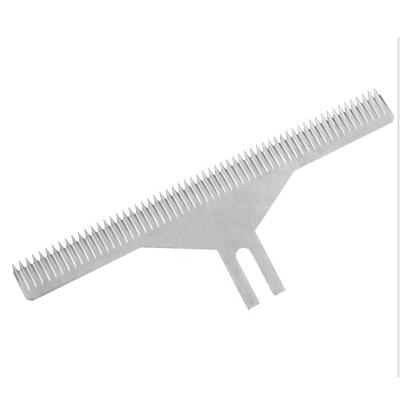 China 1100mm 68 HRA HSS Serrated Tooth Knife for Food Bag Packaging Cutting M2 Steel for sale