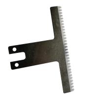 China Packaging Machinery Plastic Cutting Serrated Blades Forging Steel Triple Tempered 100mm for sale
