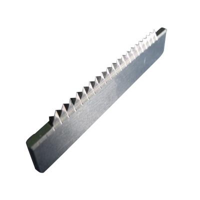 China Pillow Packing Machine Straight Serrated Zig Zag Blade 58-62 HRC Customizable for sale
