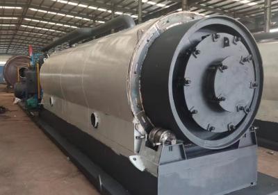 China Continuous Skid Mounted Tire Pyrolysis Plant 2TPD Ø1400mm for sale