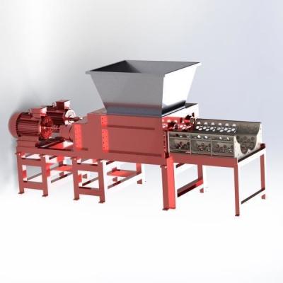 China SH-1200 Four Shafts Waste Tyres Plastic Wood Shredder 1200mm Shredding Capacity for sale