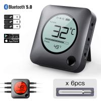 China Smart Wireless Meat Bluetooth Food Thermometer For Grilling Barbecue Kitchen Cooking for sale