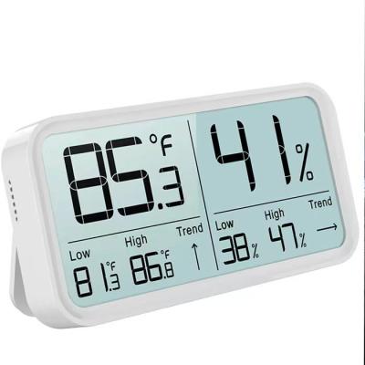China Indoor Digital Thermometer Hygrometer with LCD Display SHT30 Sensor CE FCC ROHS for sale