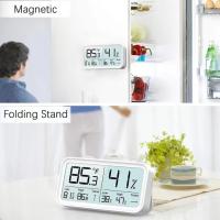 China Indoor Digital Thermometer Hygrometer with LCD Display SHT30 Sensor CE FCC ROHS for sale