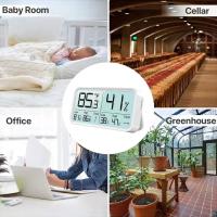 China Indoor Digital Thermometer Hygrometer with LCD Display SHT30 Sensor CE FCC ROHS for sale