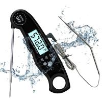 China Folding Type Digital Dual Probe Meat Thermometer For BBQ IP67 for sale