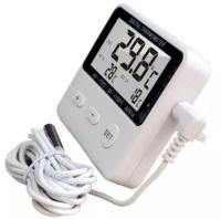 China Digital Freezer Fridge Thermometer with Probe Sensor -50 to 70°C ABS White for sale