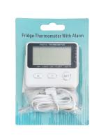 China Digital Freezer Fridge Thermometer with Probe Sensor -50 to 70°C ABS White for sale