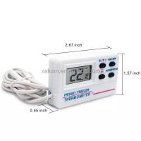 China Digital Refrigerator Freezer Thermometer 1.2m Wire USB Rechargeable -50 to 70C for sale