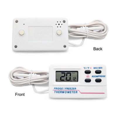 China Digital Refrigerator Freezer Thermometer 1.2m Wire USB Rechargeable -50 to 70C for sale