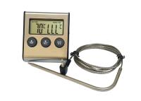 China Stainless Steel Shell Digital Wine Thermometer High Temperature Alarm With Timer for sale