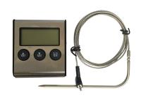 China Stainless Steel Shell Digital Wine Thermometer High Temperature Alarm With Timer for sale