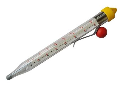China Transparent Glass Candy Thermometer , Jelly Making Candy Oil Thermometer For Home DIY for sale