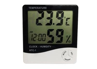 China Office / Baby Room Digital Hygro Thermometer Calendar Display With Clock for sale