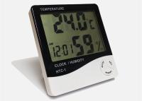 China Office / Baby Room Digital Hygro Thermometer Calendar Display With Clock for sale