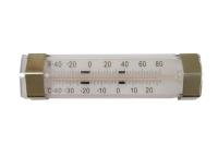 China Organic Liquid Filled Fridge Freezer Thermometer -40 to 27C Plastic Rectangular for sale
