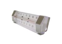 China Organic Liquid Filled Fridge Freezer Thermometer -40 to 27C Plastic Rectangular for sale