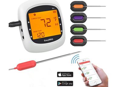 China Large LCD Wireless Bluetooth Food Thermometer , Wifi Cooking Thermometer For Kitchen Cooking for sale